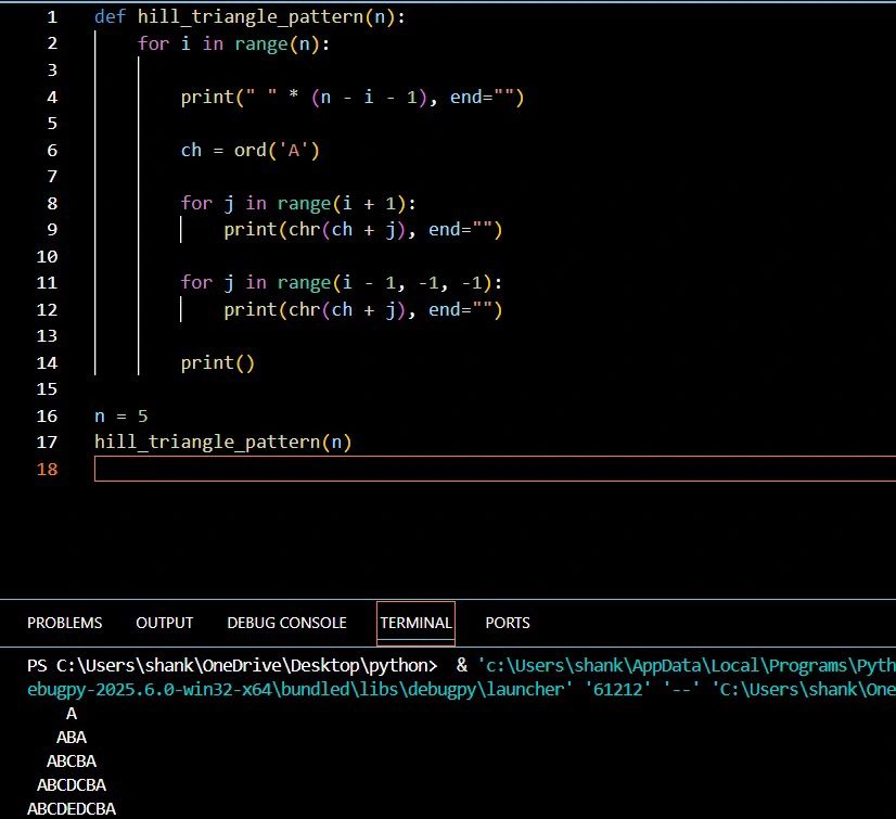 #100daysofcode #python #patternprinting #100daysofcode #problemsolving ... #100daysofcode #python #patternprinting #100daysofcode #problemsolving ...