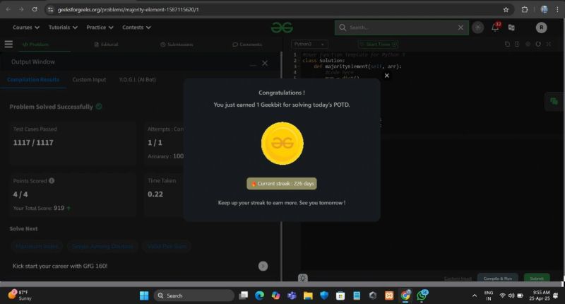 #day_160 #geeksforgeeks #dsachallengecomplete #160daysofcode… | Rahul ... #day_160 #geeksforgeeks #dsachallengecomplete #160daysofcode… | Rahul ...