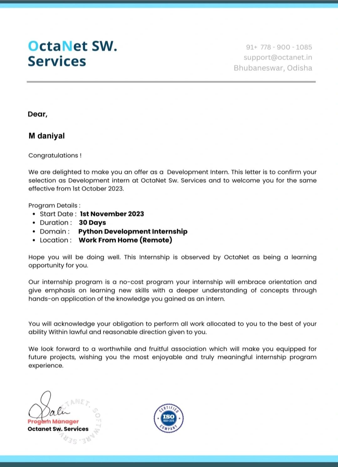 Muhammad Daniyal on LinkedIn: #octanetinternship #octanet # ... Muhammad Daniyal on LinkedIn: #octanetinternship #octanet # ...