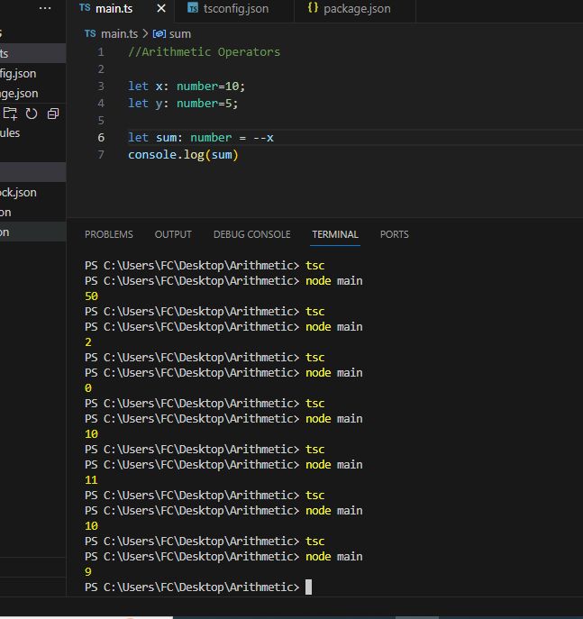My latest project on arithmetic operators | Maham Ahsan posted on the ... My latest project on arithmetic operators | Maham Ahsan posted on the ...