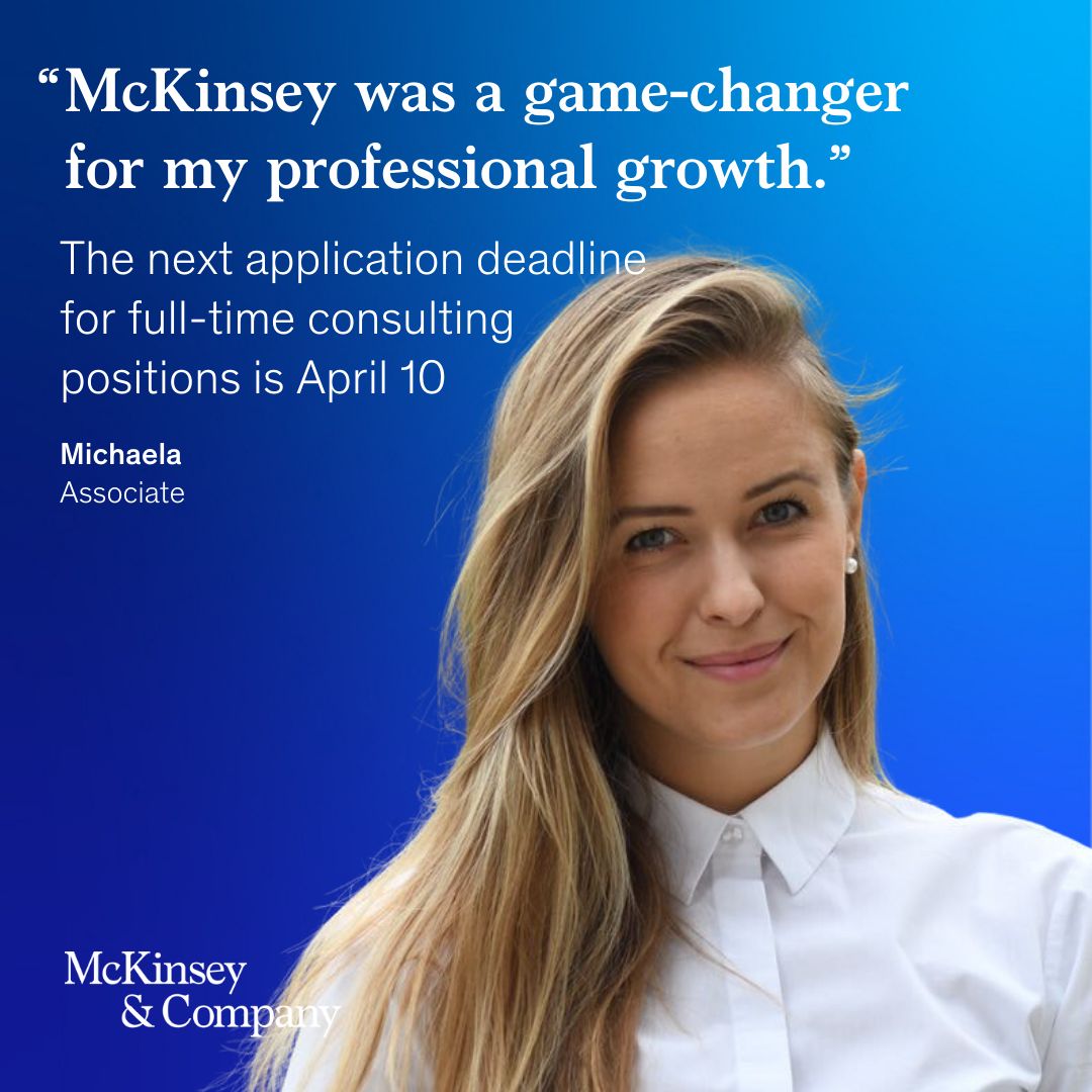 WILL YOU BE OUR NEW COLLEAGUE? 🌟 McKinsey Prague is growing, and today ... WILL YOU BE OUR NEW COLLEAGUE? 🌟 McKinsey Prague is growing, and today ...