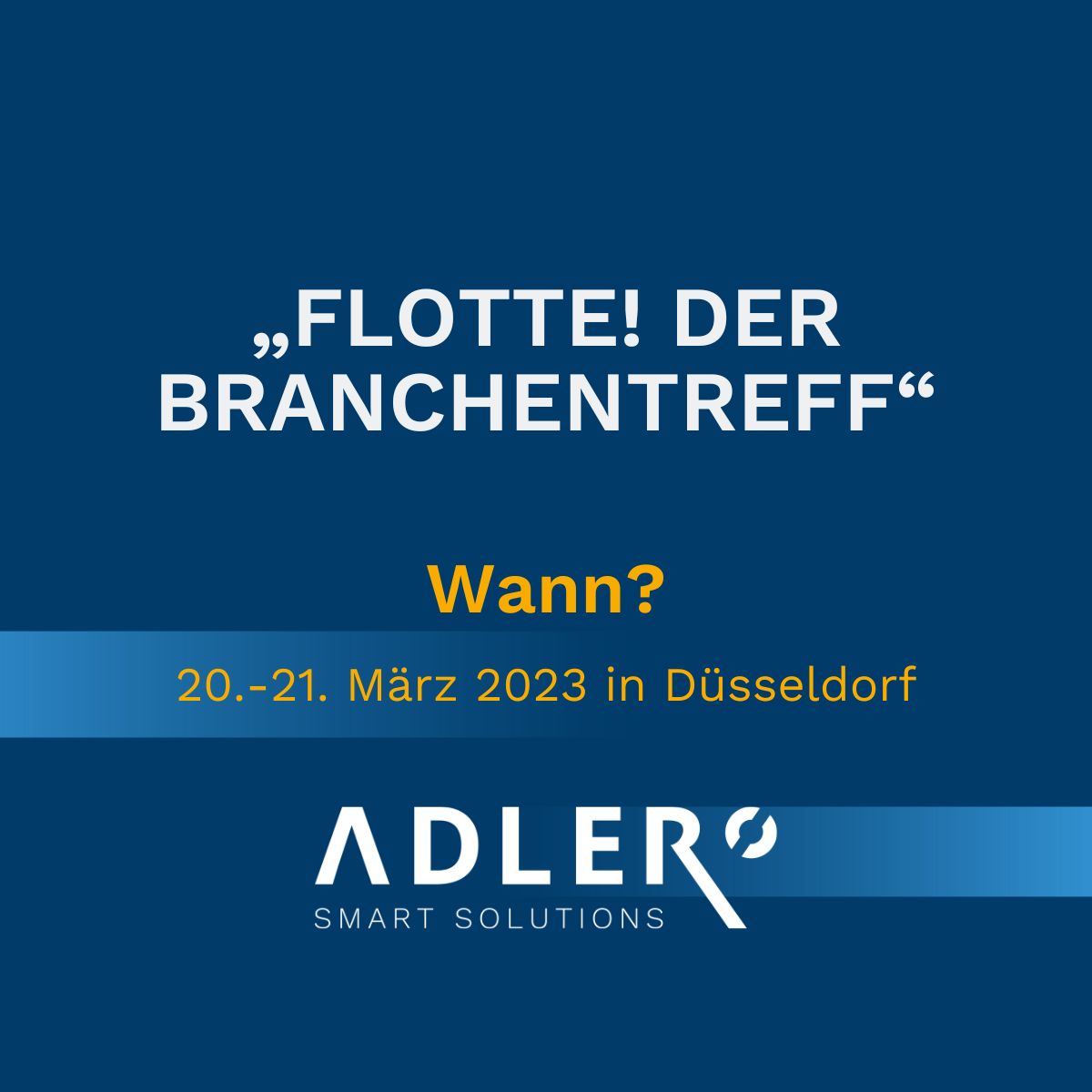 ADLER Smart Solutions auf LinkedIn: #flottederbranchentreff # ... ADLER Smart Solutions auf LinkedIn: #flottederbranchentreff # ...