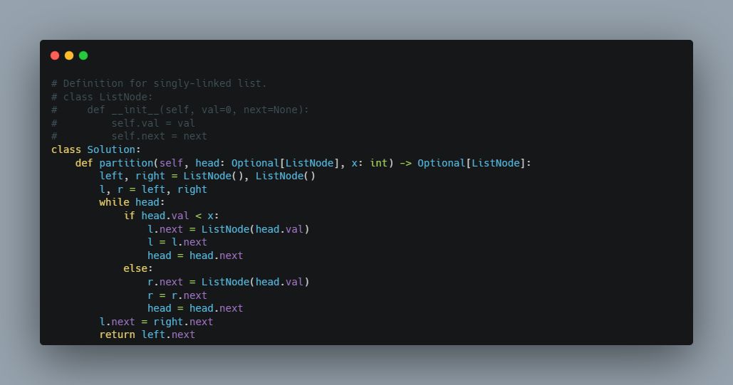 How to partition a singly linked list | Rozell Dixon, MSE posted on the ... How to partition a singly linked list | Rozell Dixon, MSE posted on the ...