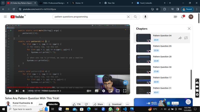 Manvi Chaudhary on LinkedIn: #programminglogic #patternquestions # ... Manvi Chaudhary on LinkedIn: #programminglogic #patternquestions # ...