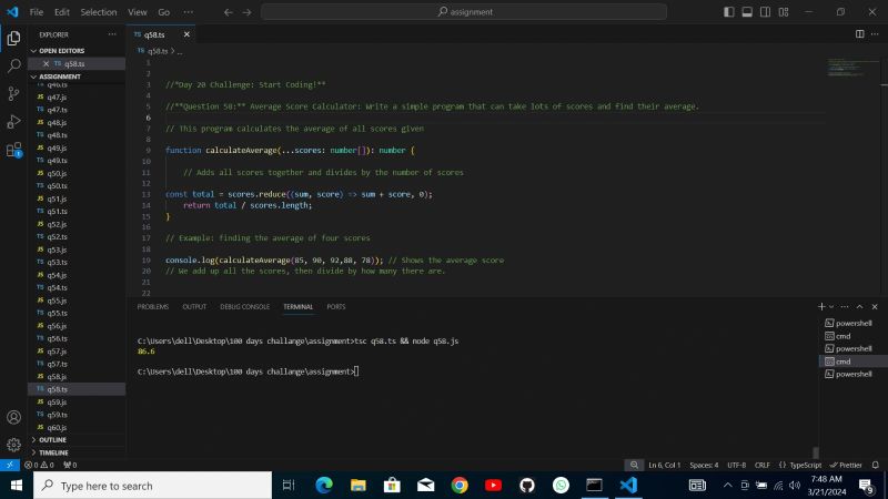 100#days#typescript challenge I have completed the challenge day 20 ... 100#days#typescript challenge I have completed the challenge day 20 ...