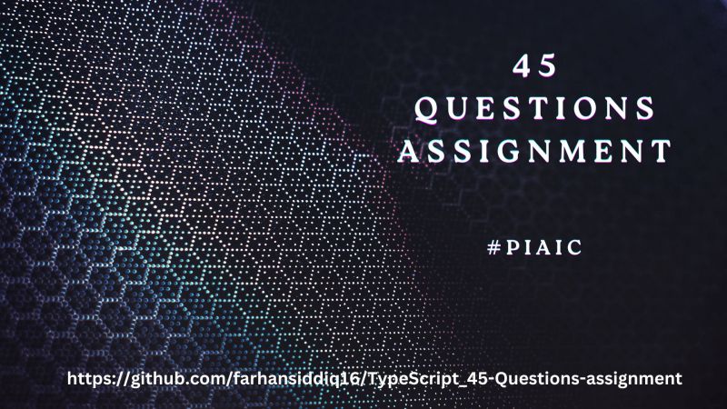 #piaic #typescript | Farhan Siddiq #piaic #typescript | Farhan Siddiq