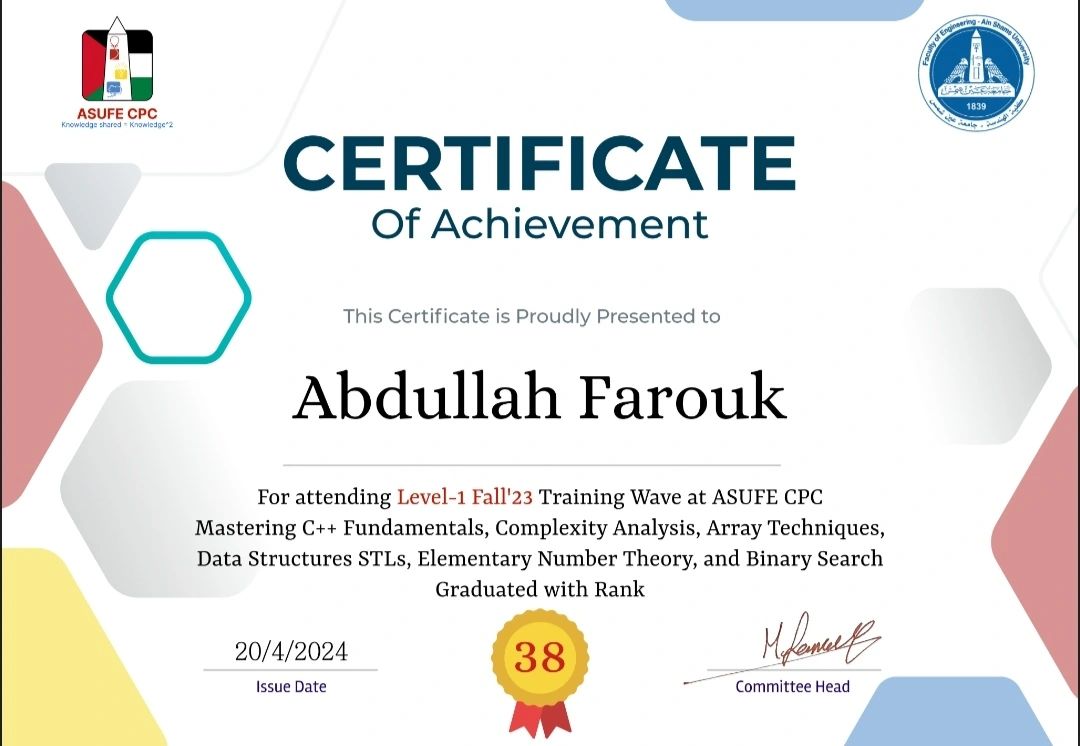 Abdullah ashraf on LinkedIn: #cplusplus #problemsolving | 10 comments Abdullah ashraf on LinkedIn: #cplusplus #problemsolving | 10 comments