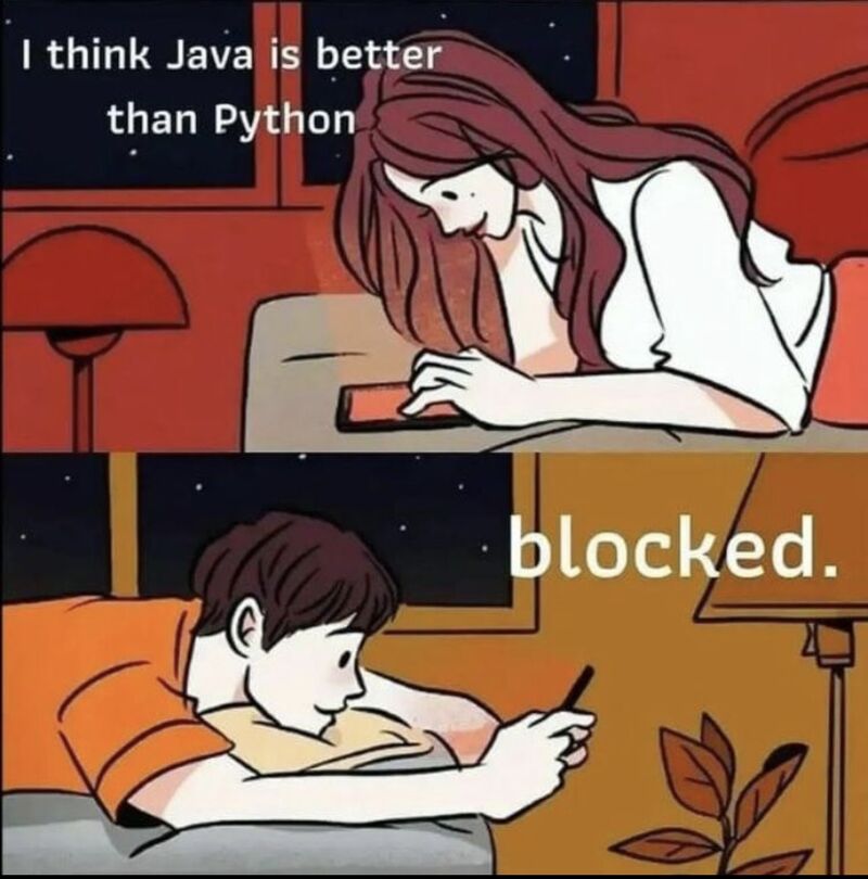 Orleando Dassi on LinkedIn: I think Java is 10 times better than Python ⬇️ Orleando Dassi on LinkedIn: I think Java is 10 times better than Python ⬇️