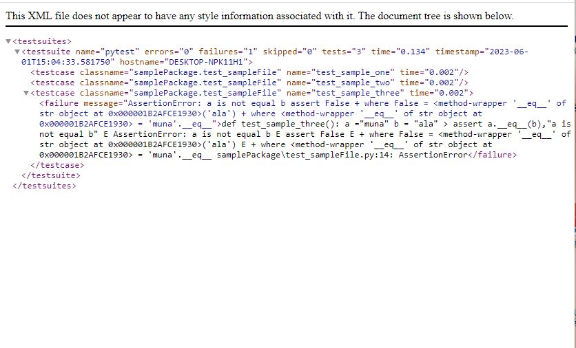 Muna Yousef on LinkedIn: Generating JUnit XML Report PyTest in Python Muna Yousef on LinkedIn: Generating JUnit XML Report PyTest in Python