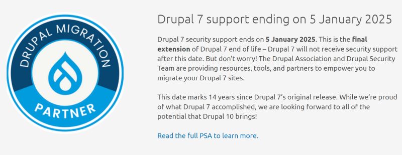 Drupal Connect on LinkedIn: Drupal 7 End Of Life Is Approaching. Call ... Drupal Connect on LinkedIn: Drupal 7 End Of Life Is Approaching. Call ...