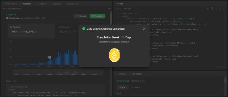 Nitish Drolia on LinkedIn: #100daysofcode #codingjourney #dsa #cpp # ... Nitish Drolia on LinkedIn: #100daysofcode #codingjourney #dsa #cpp # ...