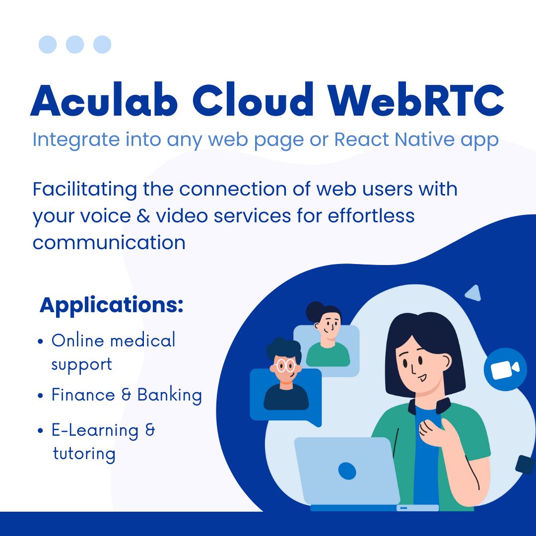 Aculab on LinkedIn: #voice #reactnative #webrtc #video #elearning #cpaas Aculab on LinkedIn: #voice #reactnative #webrtc #video #elearning #cpaas