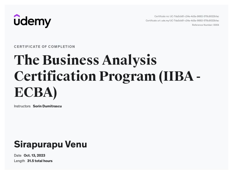Sirapurapu Venu on LinkedIn: I'm happy to share that I've obtained a ... Sirapurapu Venu on LinkedIn: I'm happy to share that I've obtained a ...