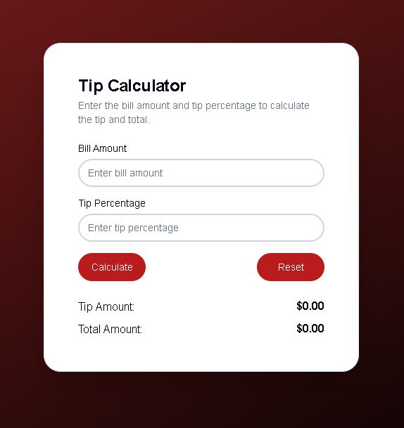 Taha Siraj on LinkedIn: #react #typescript #tailwindcss #tipcalculator ... Taha Siraj on LinkedIn: #react #typescript #tailwindcss #tipcalculator ...