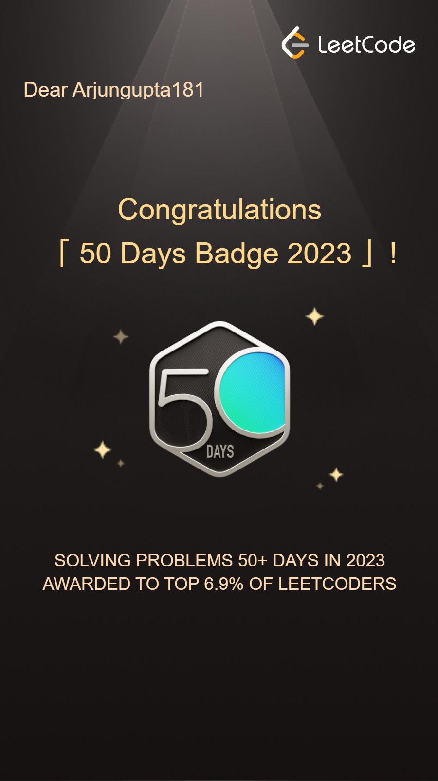 Arjun Gupta on LinkedIn: #leetcode #codingmilestone #50dayschallenge # ... Arjun Gupta on LinkedIn: #leetcode #codingmilestone #50dayschallenge # ...
