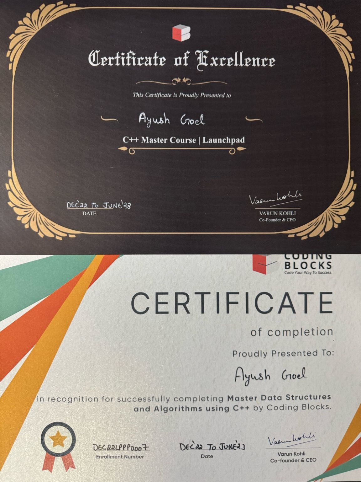 Ayush Goel on LinkedIn: #codingblocks #dsa #cplusplus #learningjourney Ayush Goel on LinkedIn: #codingblocks #dsa #cplusplus #learningjourney