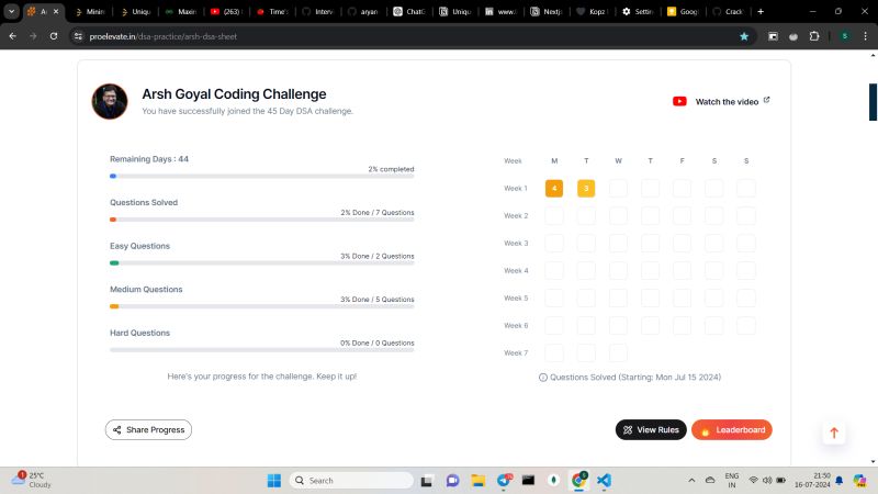 Resolved 3 dynamic programming problems at DSA | Sreegopan K R posted ... Resolved 3 dynamic programming problems at DSA | Sreegopan K R posted ...