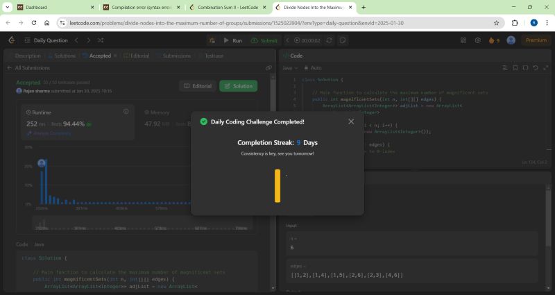 #100daysofcode #leetcode #codingchallenge #graphtheory #problemsolving ... #100daysofcode #leetcode #codingchallenge #graphtheory #problemsolving ...