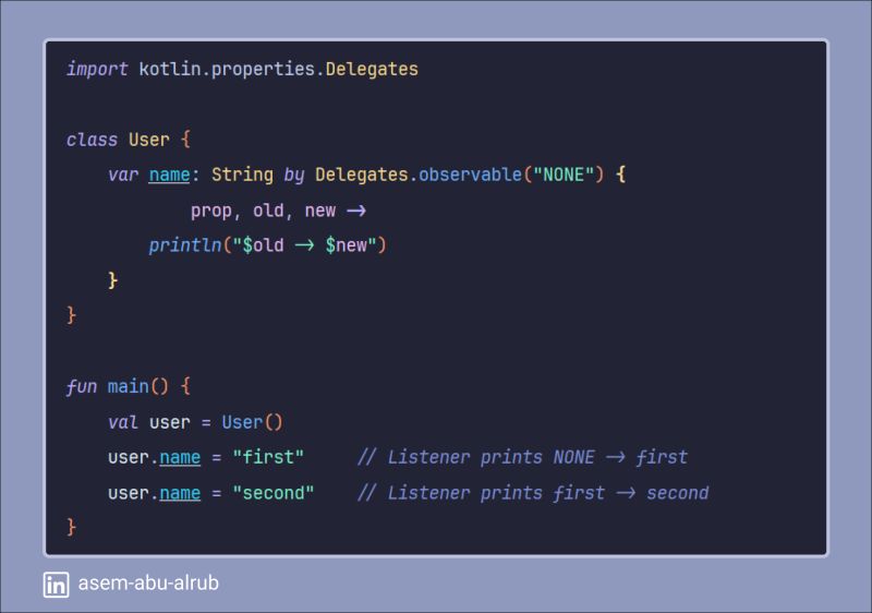 Asem Abu alrub on LinkedIn: #kotlin #tips #codingtips #kotlindeveloper Asem Abu alrub on LinkedIn: #kotlin #tips #codingtips #kotlindeveloper