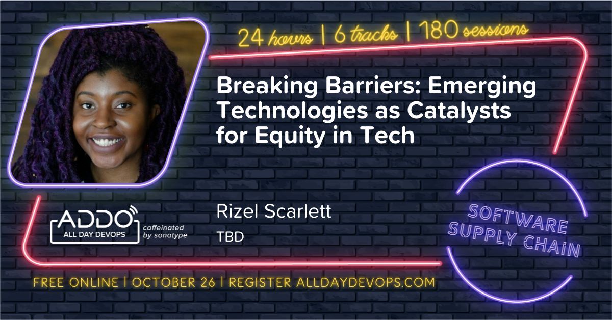 Rizel Scarlett on LinkedIn: #alldaydevops Rizel Scarlett on LinkedIn: #alldaydevops