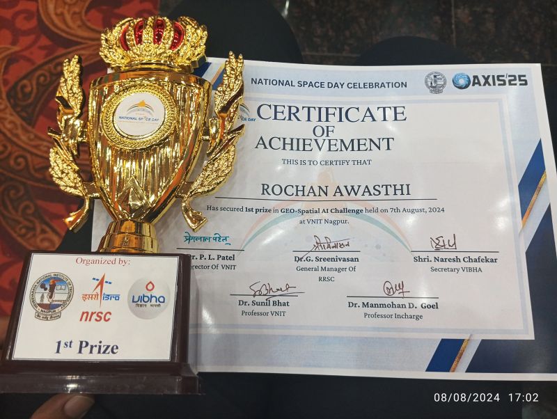 Rochan Awasthi on LinkedIn: #geospatialai #nationalspaceday #isro #vnit ... Rochan Awasthi on LinkedIn: #geospatialai #nationalspaceday #isro #vnit ...