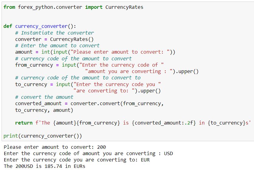 Benjamin Bennett Alexander on LinkedIn: Python tip; Currency Converter ... Benjamin Bennett Alexander on LinkedIn: Python tip; Currency Converter ...