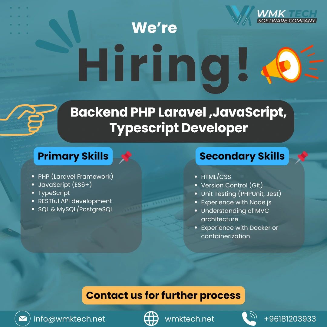 WAJDI KAYAL on LinkedIn: #backenddeveloper #phplaravel #javascript # ... WAJDI KAYAL on LinkedIn: #backenddeveloper #phplaravel #javascript # ...