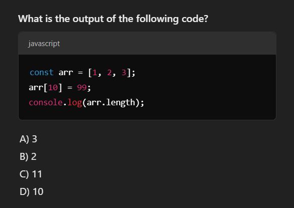 Kamal Lahloh on LinkedIn: JavaScript Challenge 004! 🚀 Drop your answers ... Kamal Lahloh on LinkedIn: JavaScript Challenge 004! 🚀 Drop your answers ...