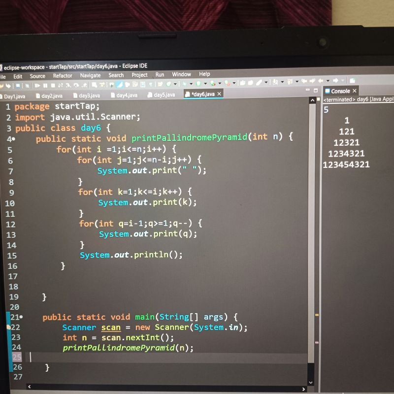 RITU . on LinkedIn: #java #codingchallenge #palindromepyramid # ... RITU . on LinkedIn: #java #codingchallenge #palindromepyramid # ...