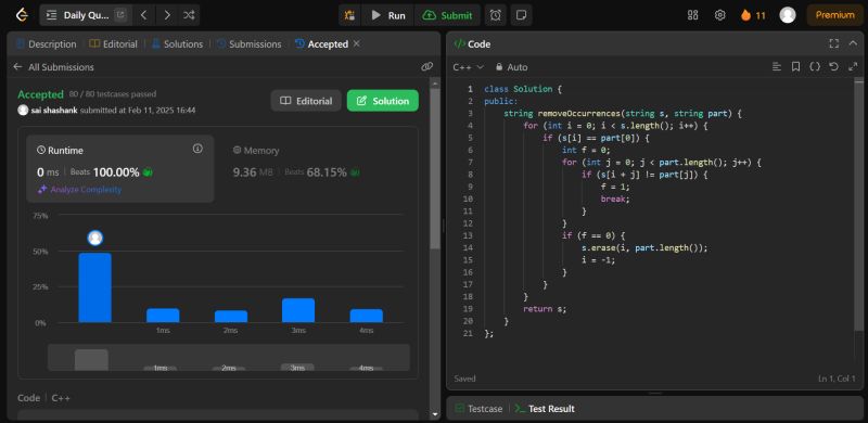 #100daysofcode #day11 #leetcode #codingjourney #dsa #stringmanipulation ... #100daysofcode #day11 #leetcode #codingjourney #dsa #stringmanipulation ...