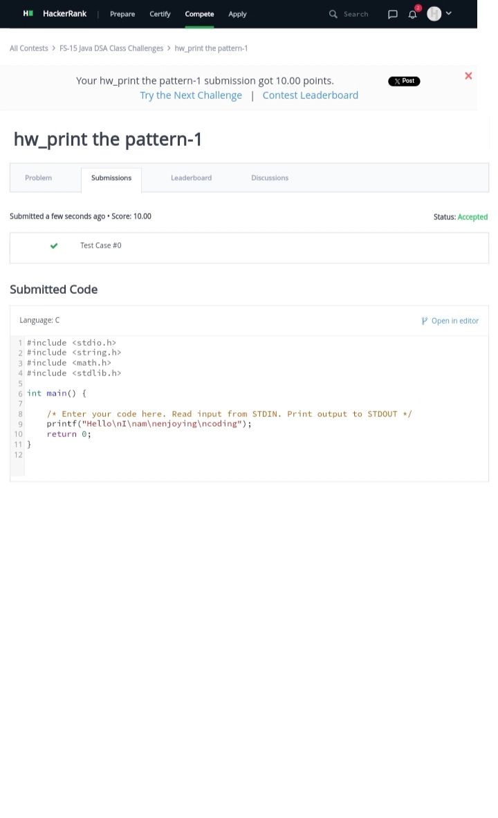 Chetan Dhale on LinkedIn: #250daysofcode #clanguage #problemsolving # ... Chetan Dhale on LinkedIn: #250daysofcode #clanguage #problemsolving # ...