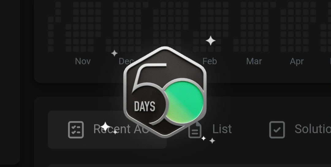 Keerthi Prathibha on LinkedIn: 50 Days of LeetCode Challenge Completed ... Keerthi Prathibha on LinkedIn: 50 Days of LeetCode Challenge Completed ...