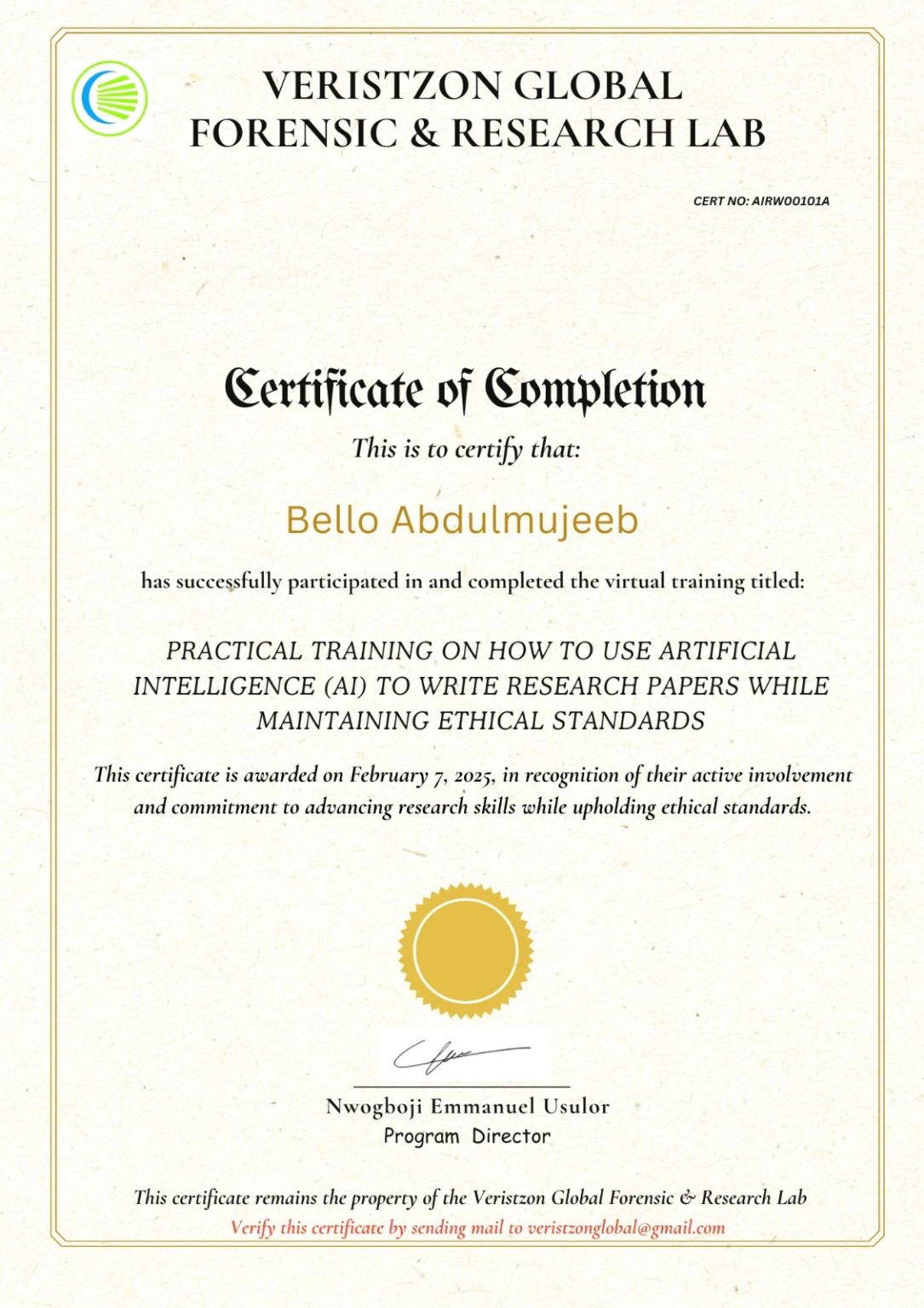 Mastering Ethical AI for Research Writing: A New Achievement! I am ... Mastering Ethical AI for Research Writing: A New Achievement! I am ...