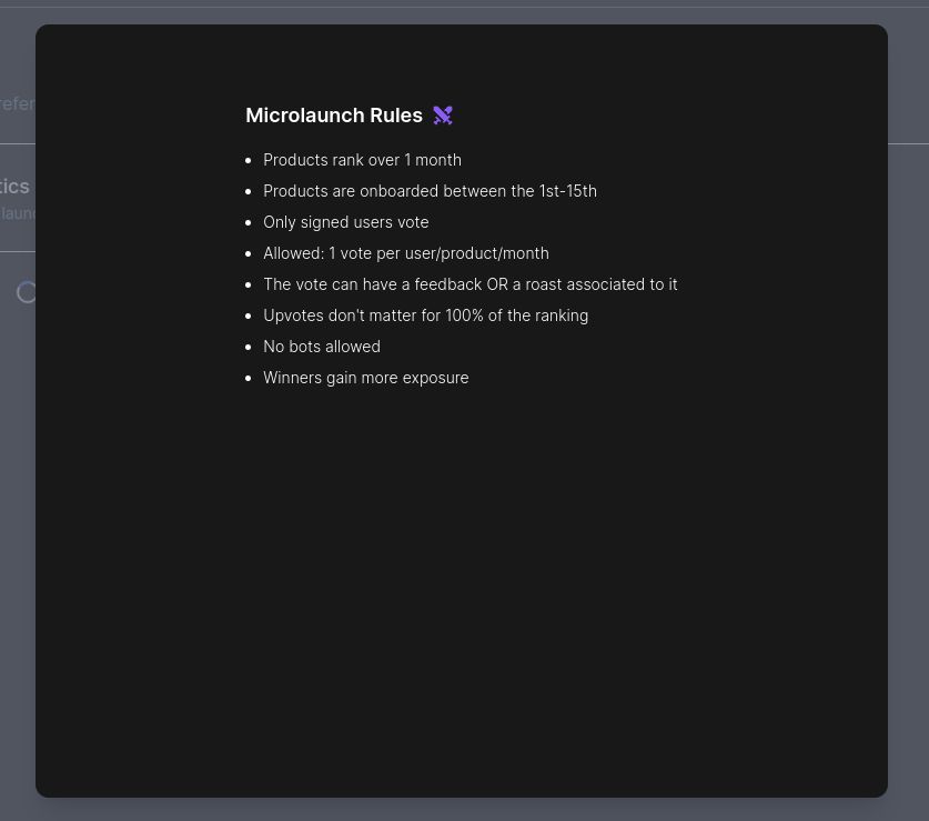 Said AITMBAREK on LinkedIn: microlaunch.net official rules are finally ... Said AITMBAREK on LinkedIn: microlaunch.net official rules are finally ...
