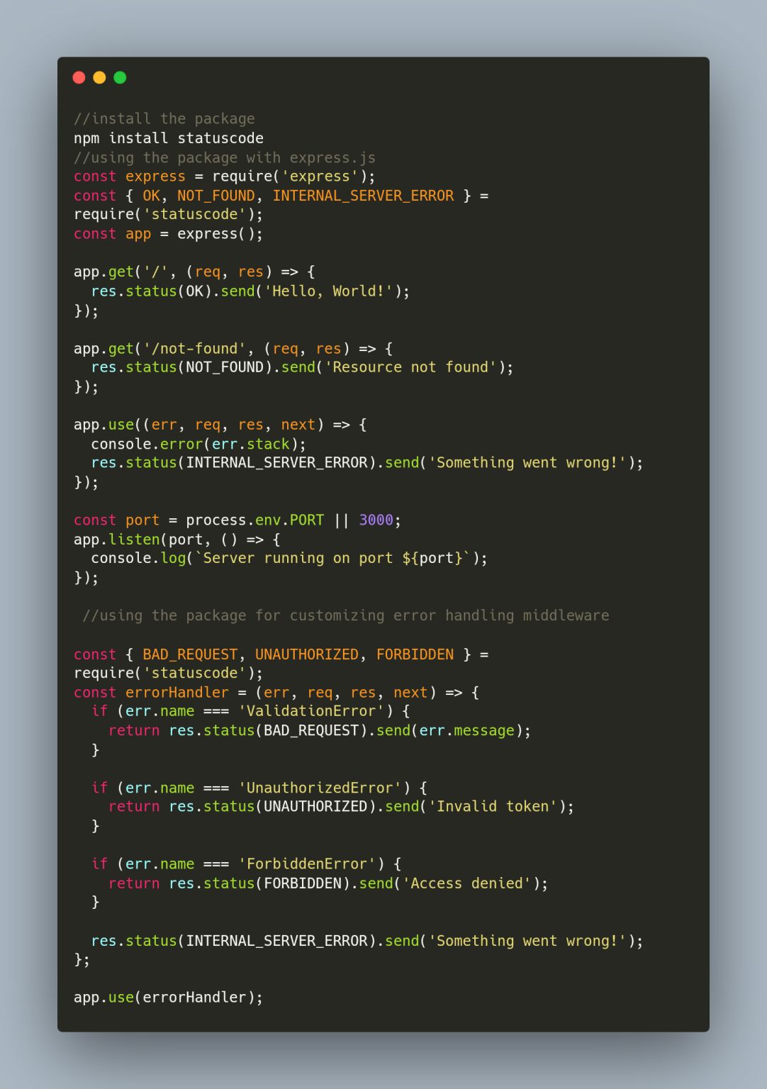 π **Node.js Tip of the Day: Simplify Your Error Handling with the ... π **Node.js Tip of the Day: Simplify Your Error Handling with the ...