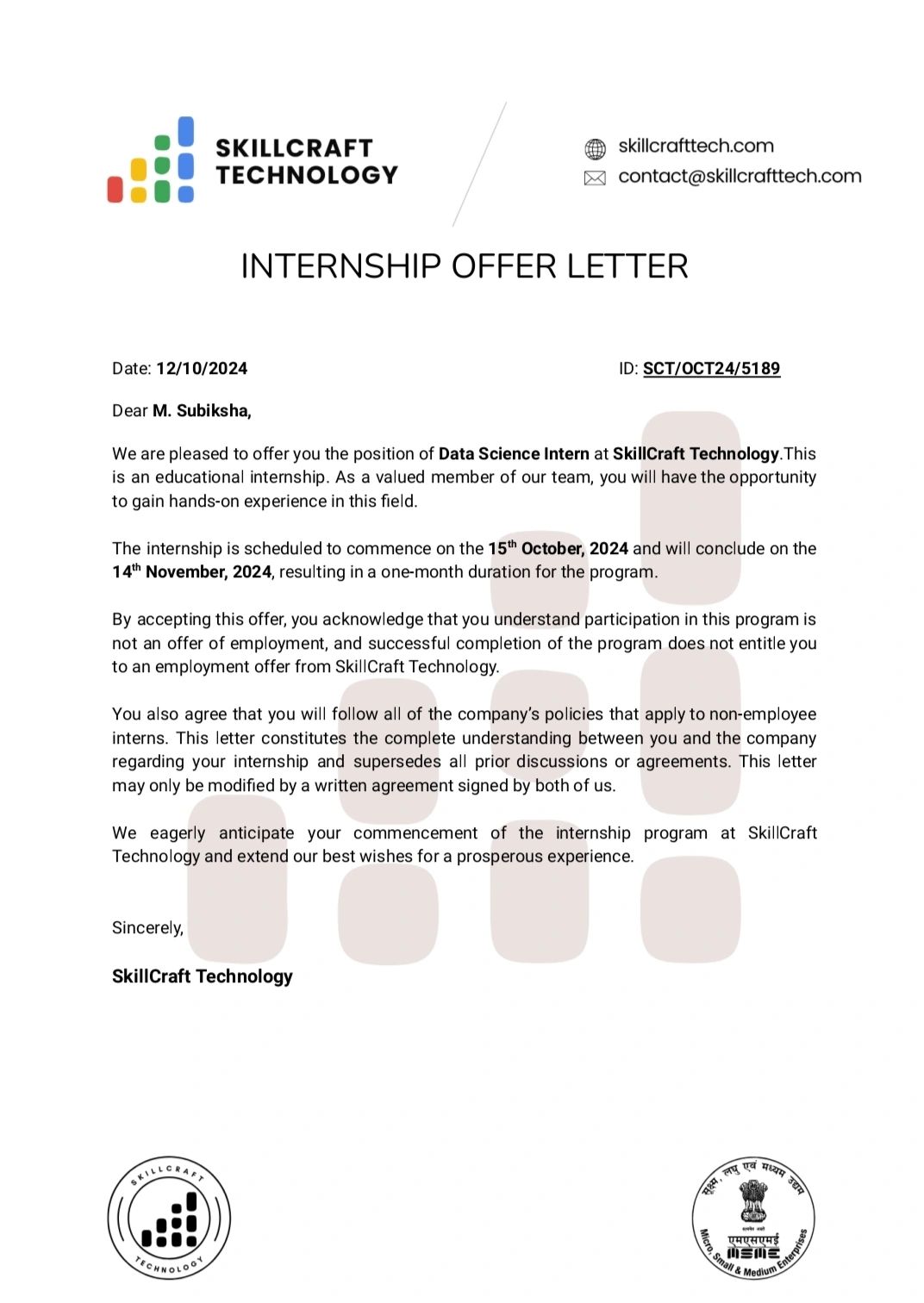 Subiksha Murugesan on LinkedIn: #internship #tech #skillcrafttechnology ... Subiksha Murugesan on LinkedIn: #internship #tech #skillcrafttechnology ...