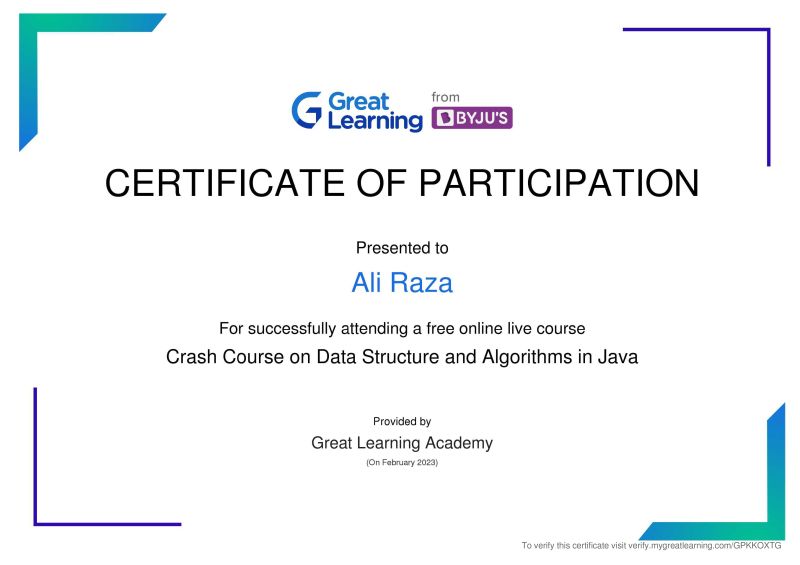 dsa in java | Ali Raza dsa in java | Ali Raza