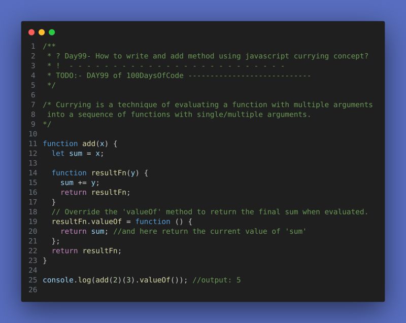 Asgar . on LinkedIn: #100daysofcode #javascriptcurrying # ... Asgar . on LinkedIn: #100daysofcode #javascriptcurrying # ...