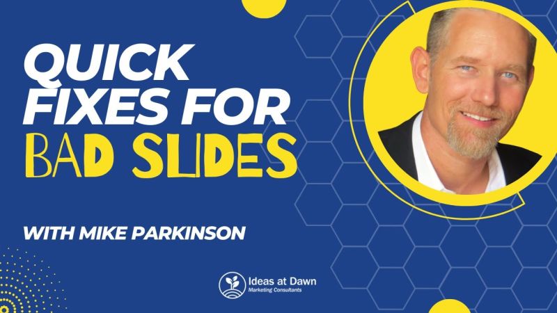 QUICK Fixes for BAD Slides - With guest Mike Parkinson! | Angie Wolfe ... QUICK Fixes for BAD Slides - With guest Mike Parkinson! | Angie Wolfe ...