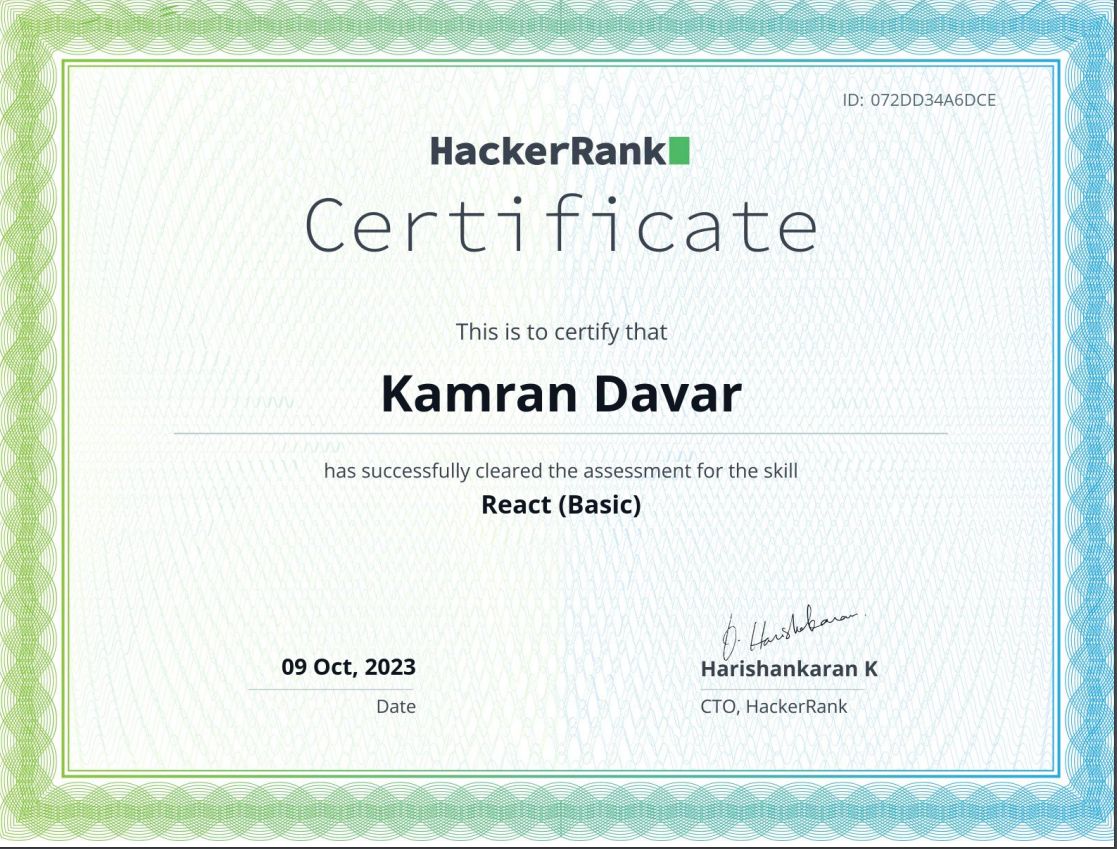 Kamran Davar posted on LinkedIn Kamran Davar posted on LinkedIn
