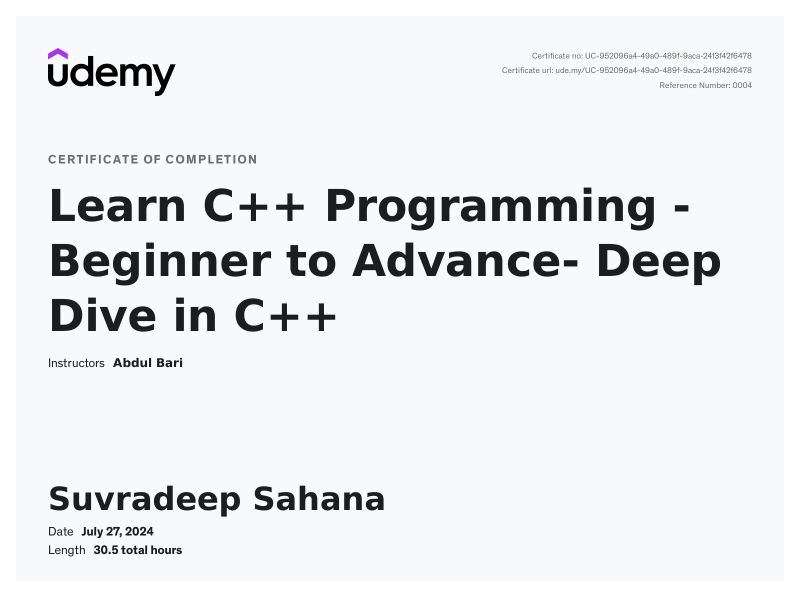 Suvradeep Sahana on LinkedIn: #cplusplus #programming # ... Suvradeep Sahana on LinkedIn: #cplusplus #programming # ...