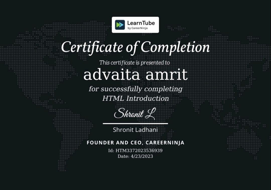 Advaita Amrit on LinkedIn: #share #html #webdevelopment Advaita Amrit on LinkedIn: #share #html #webdevelopment