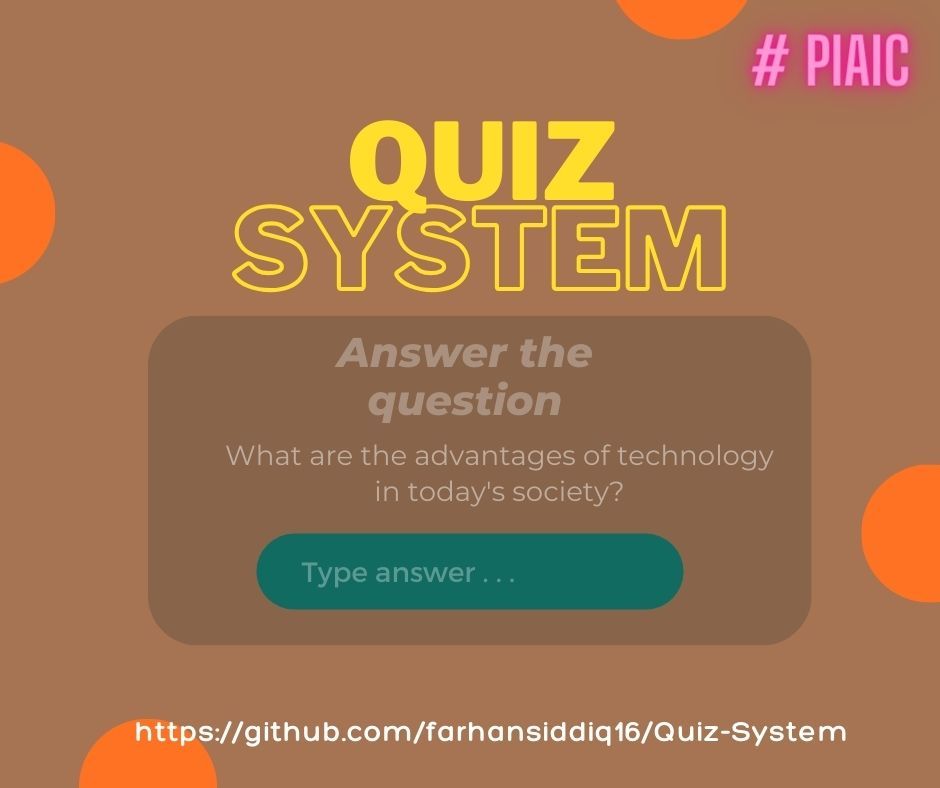 PIAIC quiz system project with TypeScript and Node.js | Farhan Siddiq ... PIAIC quiz system project with TypeScript and Node.js | Farhan Siddiq ...