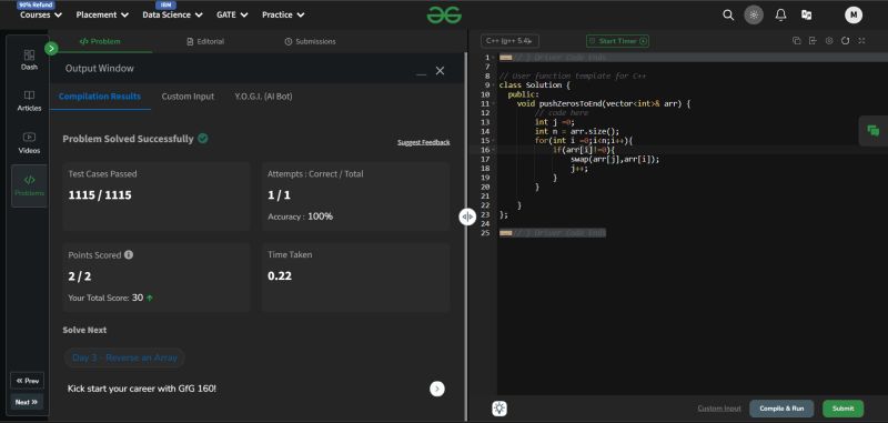 #geeksforgeeks #coding #dsa #problemsolving #gfg160 #geekstreak2025 ... #geeksforgeeks #coding #dsa #problemsolving #gfg160 #geekstreak2025 ...
