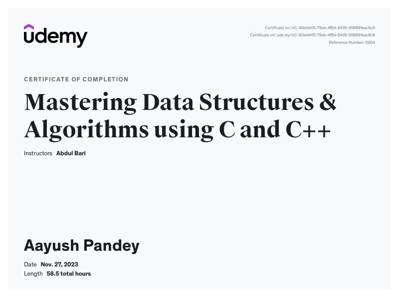 Aayush Pandey on LinkedIn: #learning #datastructures #algorithms # ... Aayush Pandey on LinkedIn: #learning #datastructures #algorithms # ...
