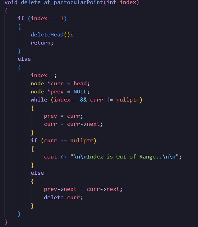 Delete a node at a particular index (without recursion) | Ahmad Raza Delete a node at a particular index (without recursion) | Ahmad Raza