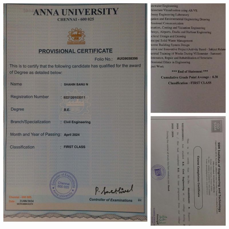 Shahin Banu N on LinkedIn: #civilengineering #engineeringgraduate # ... Shahin Banu N on LinkedIn: #civilengineering #engineeringgraduate # ...
