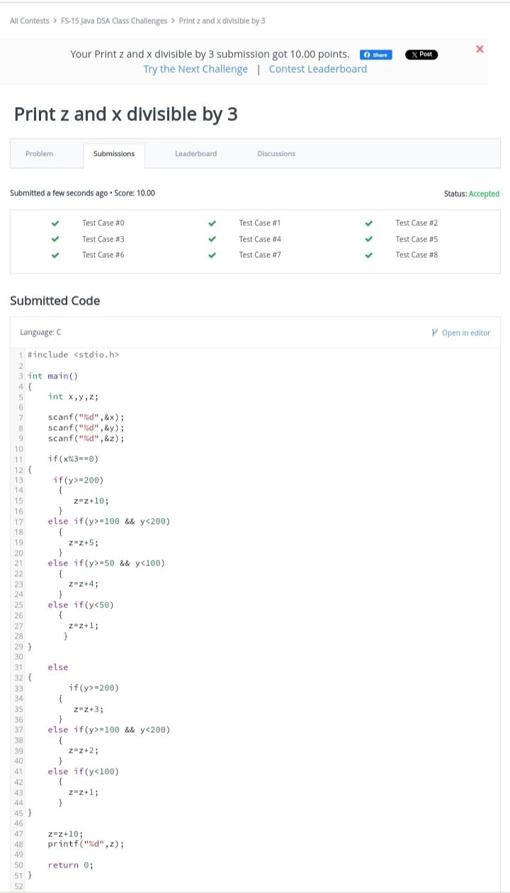 Chetan Dhale on LinkedIn: #hackerrank #codingchallenge #cprogramming # ... Chetan Dhale on LinkedIn: #hackerrank #codingchallenge #cprogramming # ...
