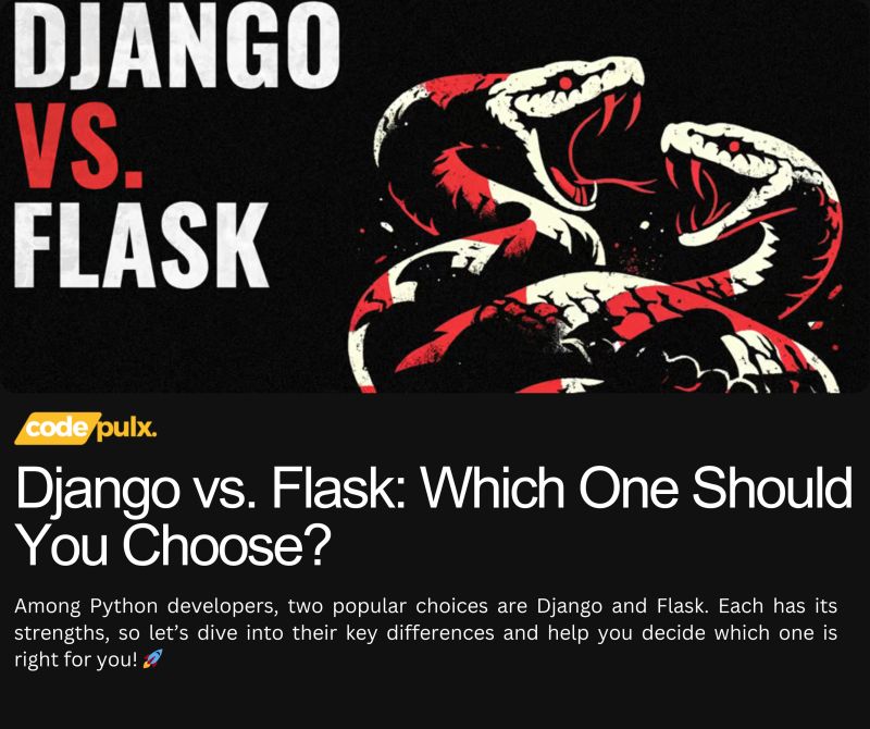 Code Pulx on LinkedIn: #codepulx #django #flask #webdev #python #coding ... Code Pulx on LinkedIn: #codepulx #django #flask #webdev #python #coding ...