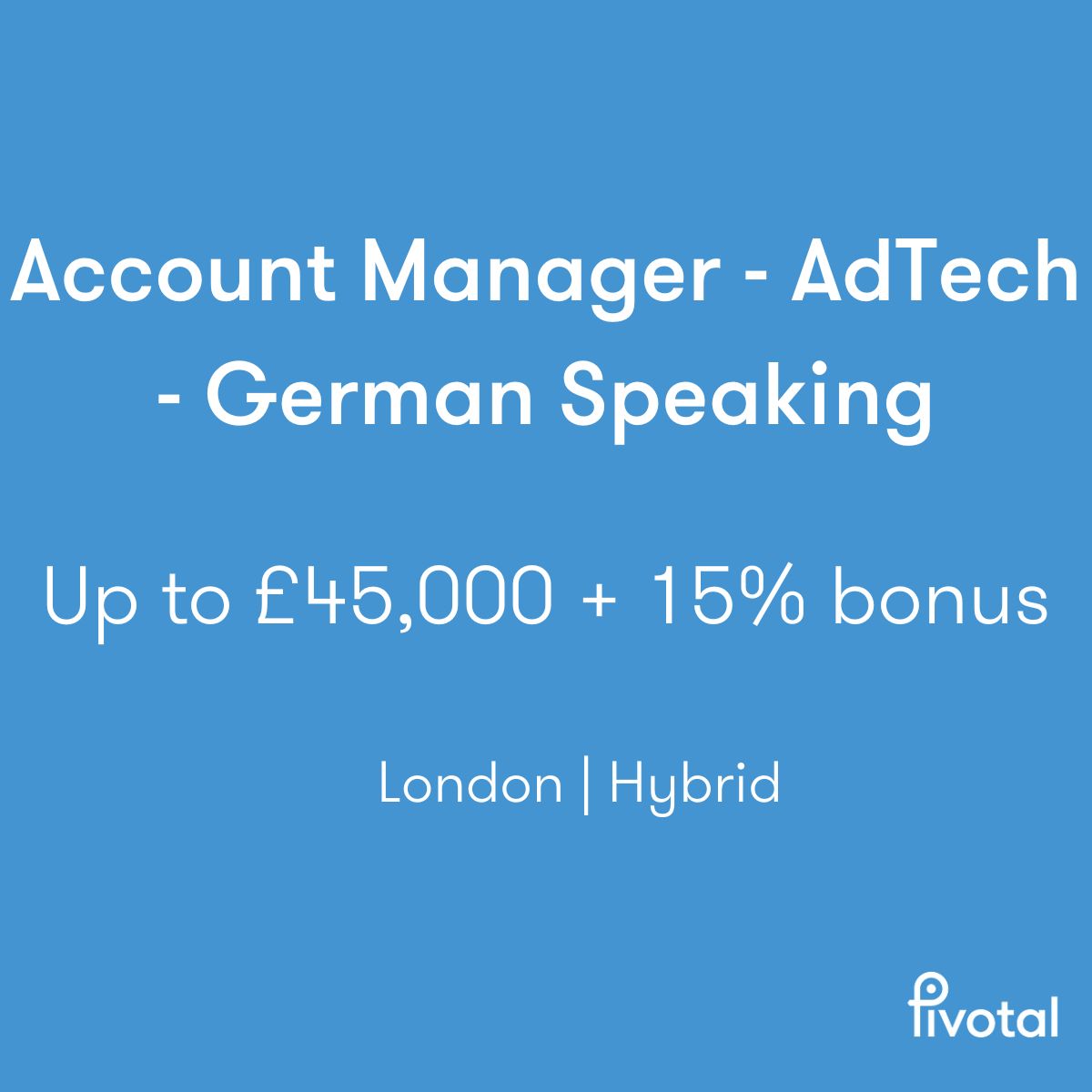 James Johnson on LinkedIn: 📢 German Speaking Account Manager | AdTech 📢 ... James Johnson on LinkedIn: 📢 German Speaking Account Manager | AdTech 📢 ...